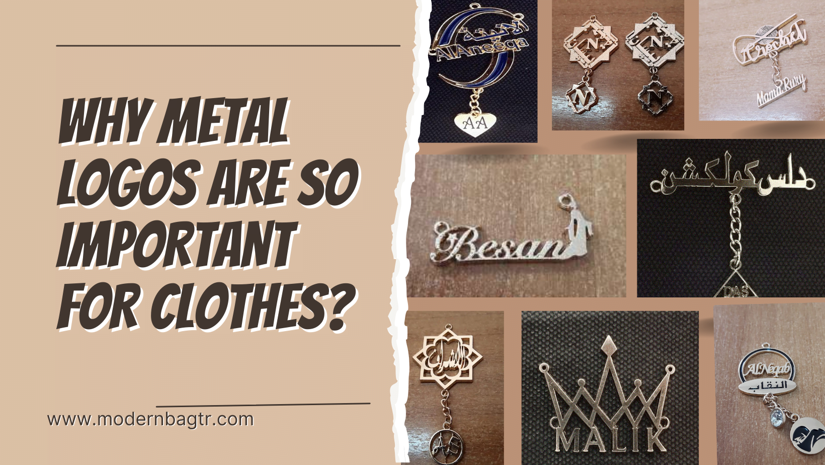 Why metal logos are so important for clothes? | Modern Bags Tailor